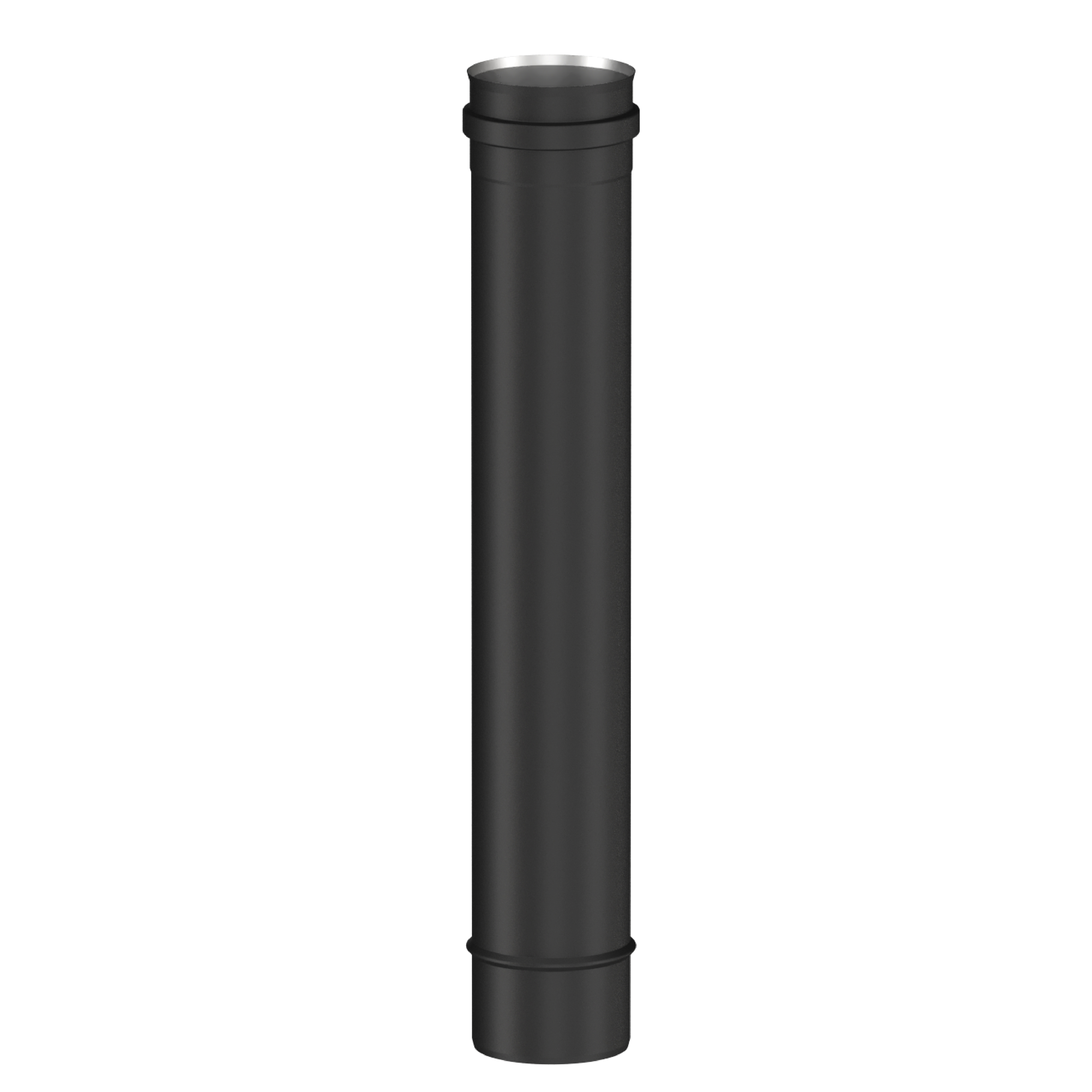 Solinox Single Wall Black 1000mm Flue Pipe - Modern Fireplaces