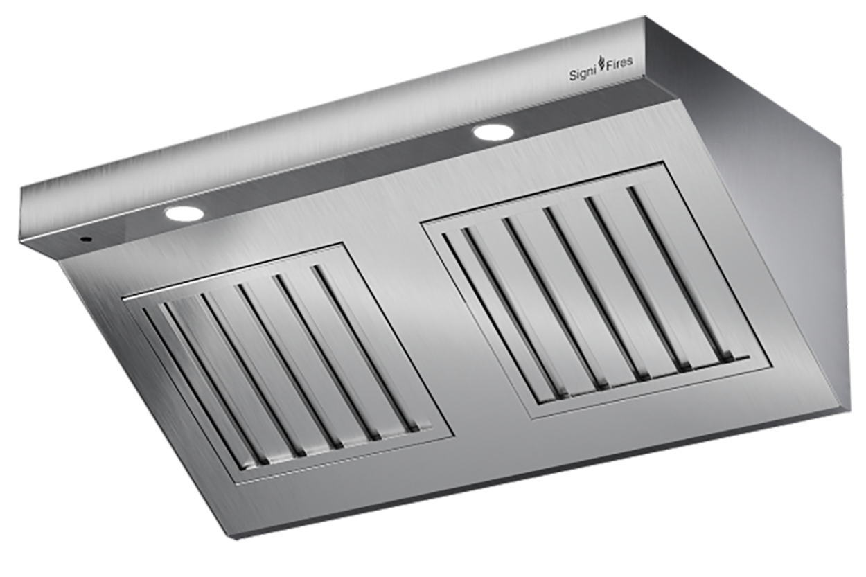 Stainless Steel Extraction Canopy for Gas Braai - Modern Fireplaces