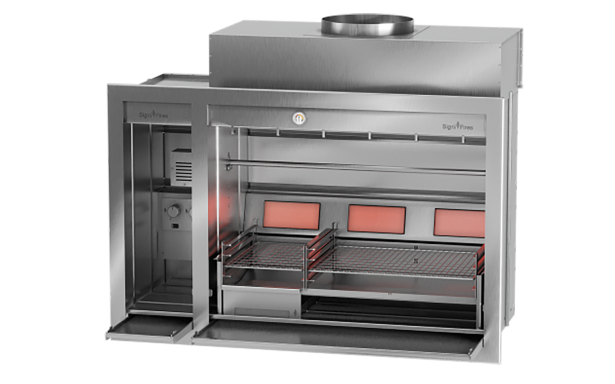 Stainless Steel Gas Spit Braai for Outdoor Cooking - Modern Fireplaces